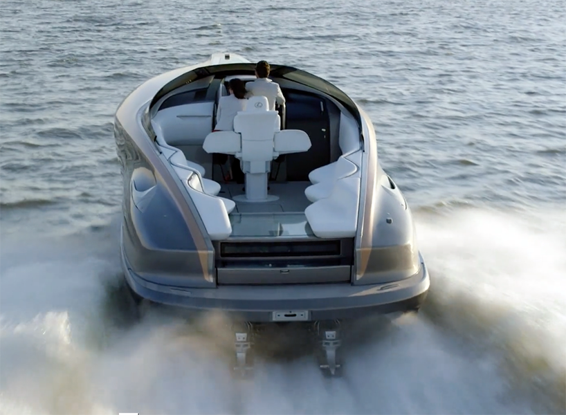 LEXUS sport yacht concept brings luxury car design to the watercraft