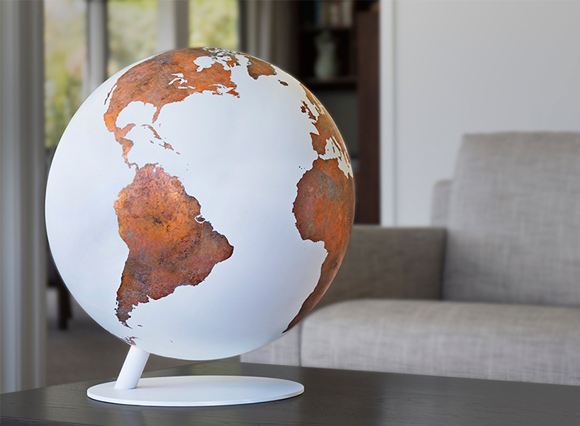 wanting to portray the true value of land and water, each globe is ...