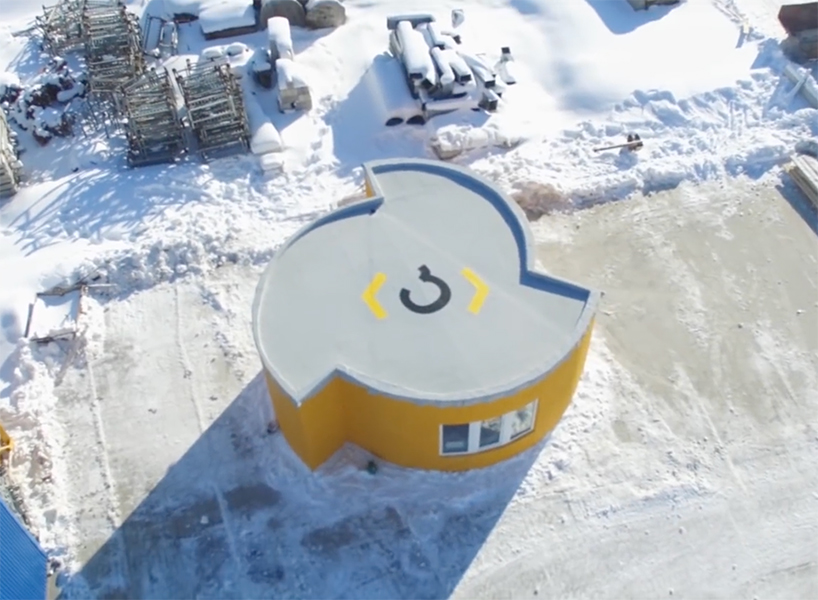 located in stupino town, russia, the house was constructed using apis ...