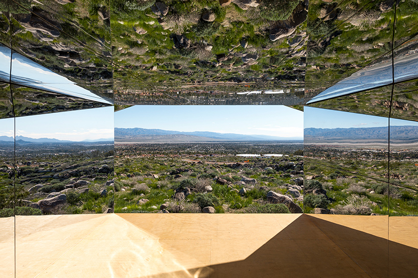doug aitken creates a mirror-clad 'mirage' in the desert
