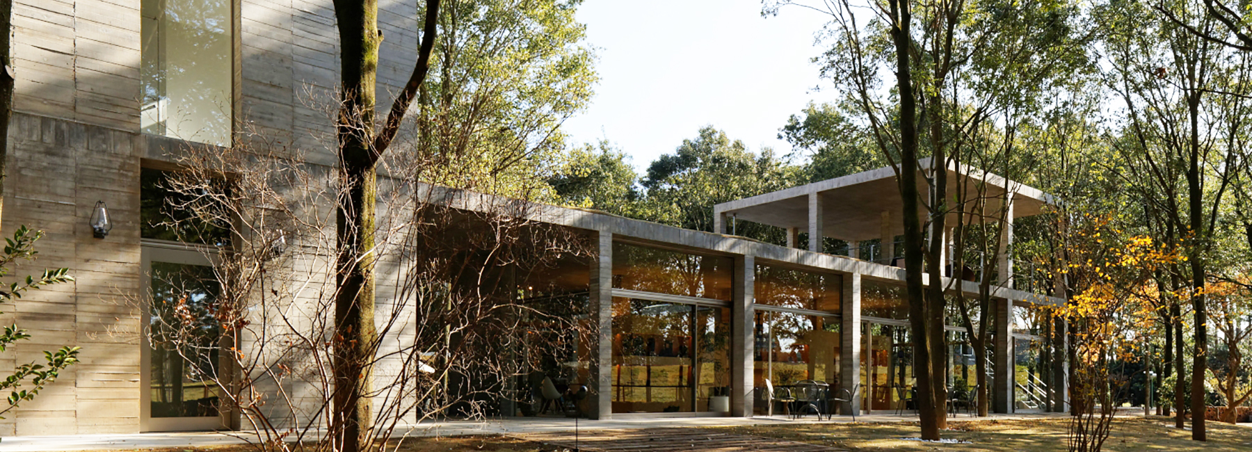 furuya design realizes japanese clubhouse in the forest