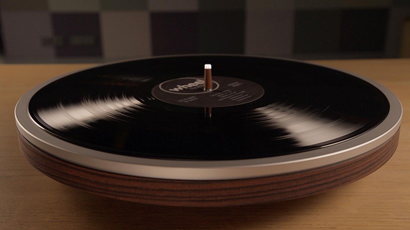 miniot's wheel is a record player that's minimalist and modern