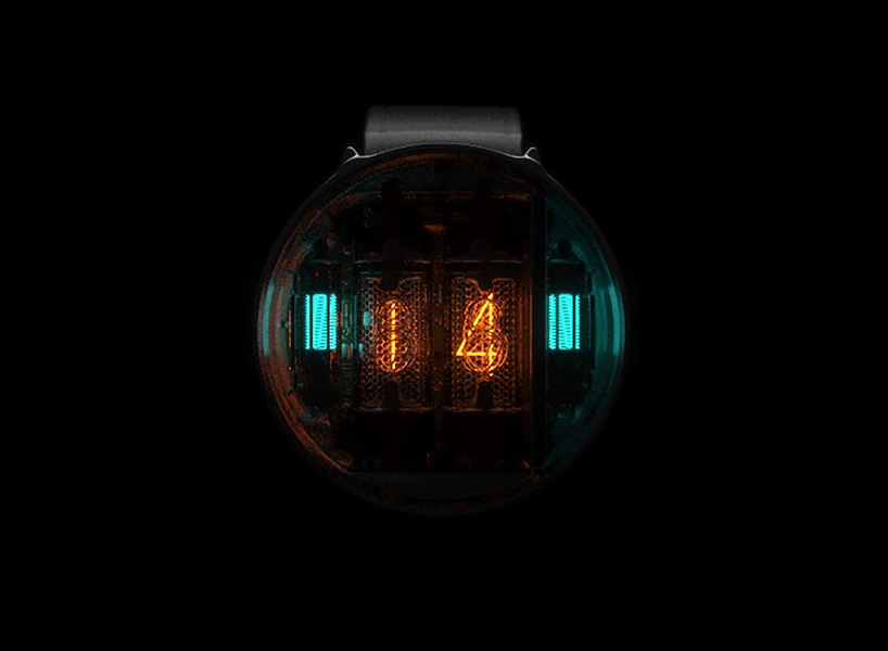 NIWA watch uses nixie tubes to show the time like a neon sign