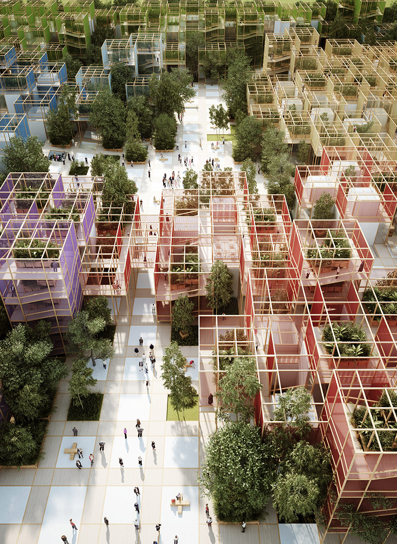 penda's modular thousand yards pavilion to headline 2019 beijing expo