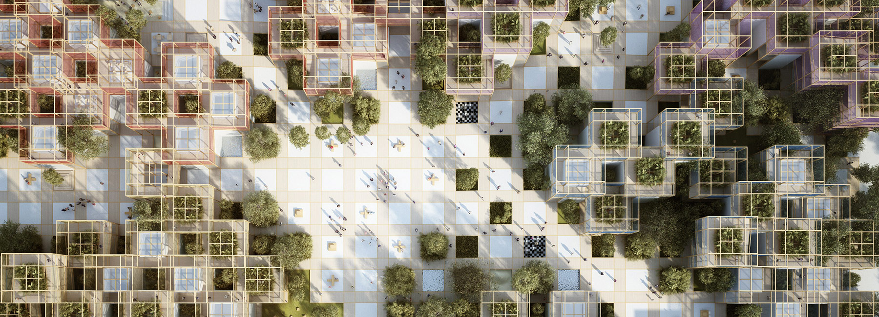 penda's modular thousand yards pavilion to headline 2019 beijing expo