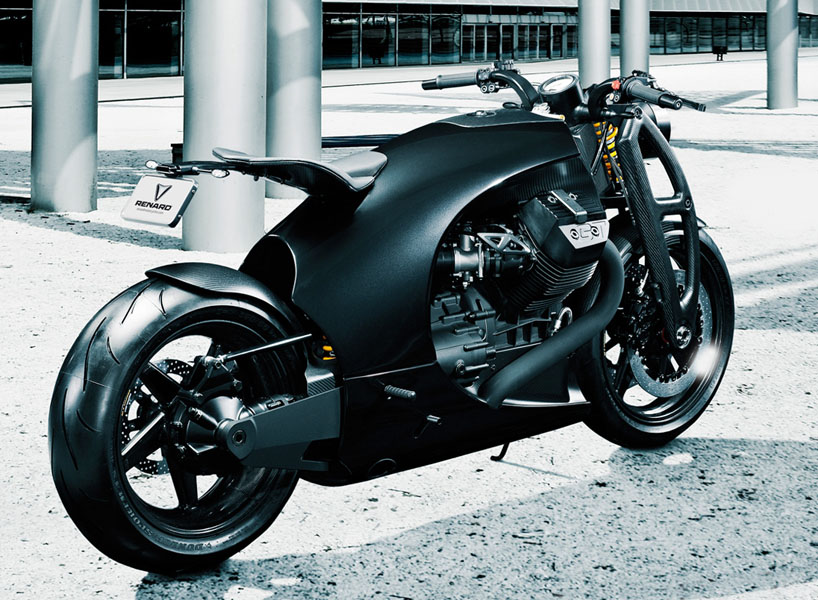renard GT motorcycle: a luxury moto guzzi in carbon fiber
