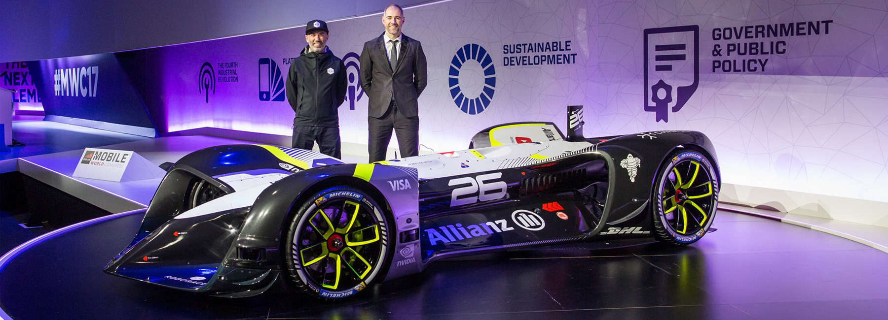 roborace unveil 'robocar'—world's first driverless electric race car
