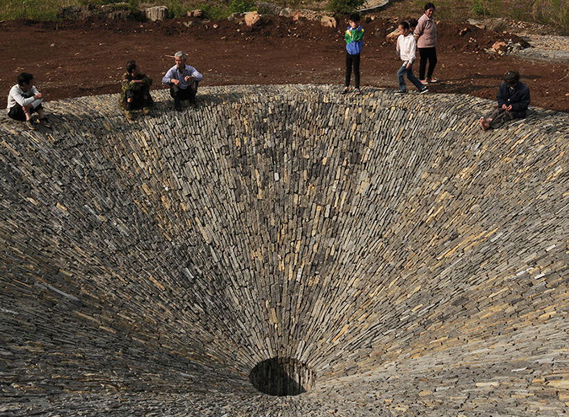 symbolizing the slowly fading geological processes of the region ...