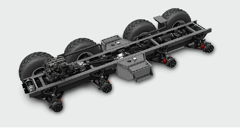 the avtoros shaman 8x8 is an amphibious all-terrain vehicle