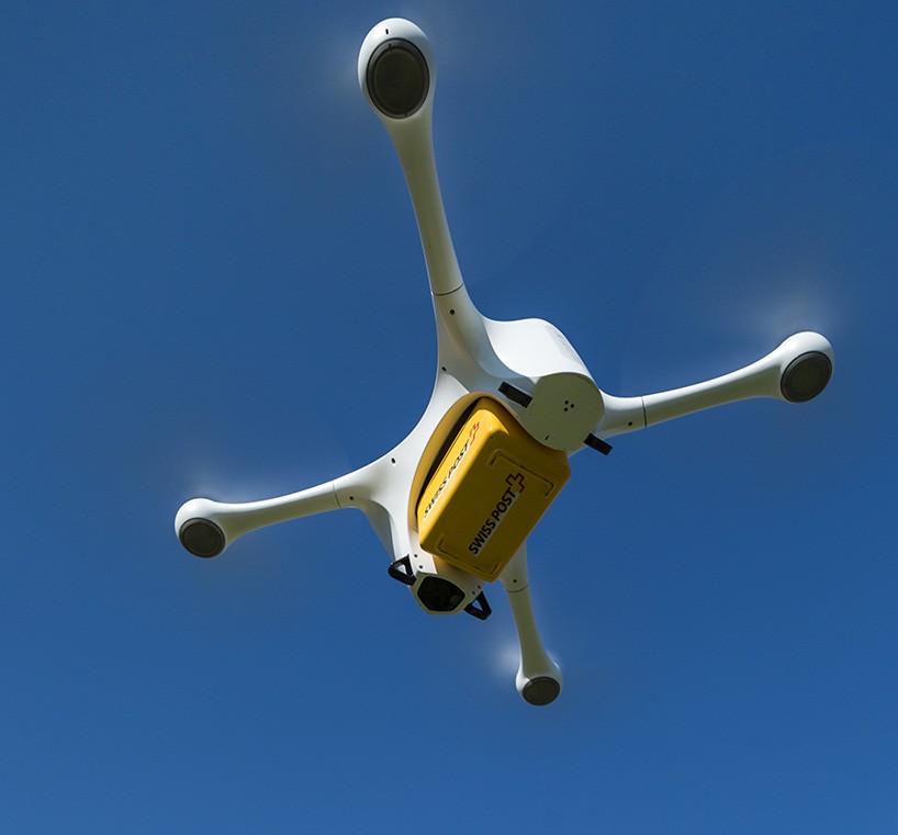 swiss post using drones to transport medical samples between hospitals