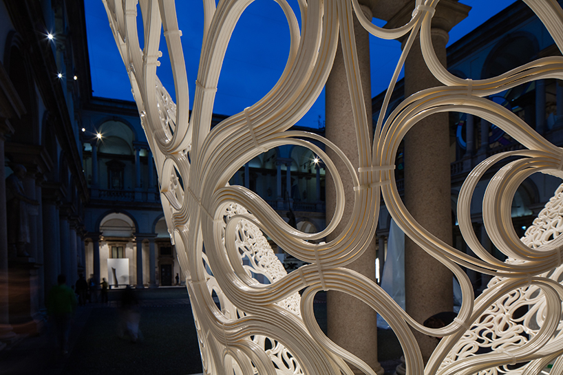 zaha hadid architects 3D prints thallus experimental structure in milan