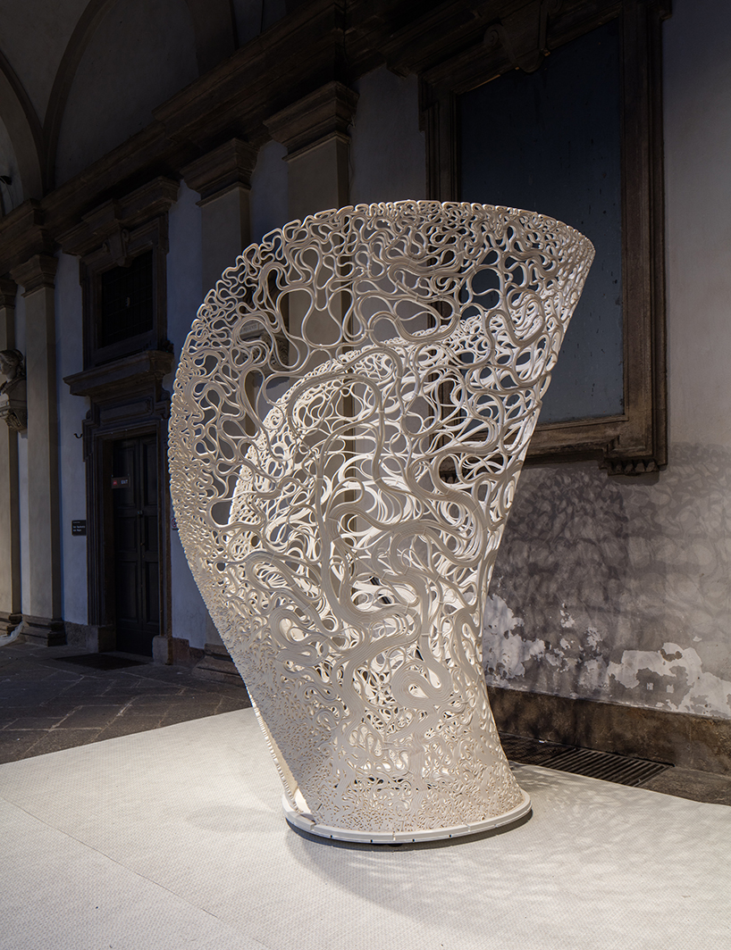 zaha hadid architects 3D prints thallus experimental structure in milan