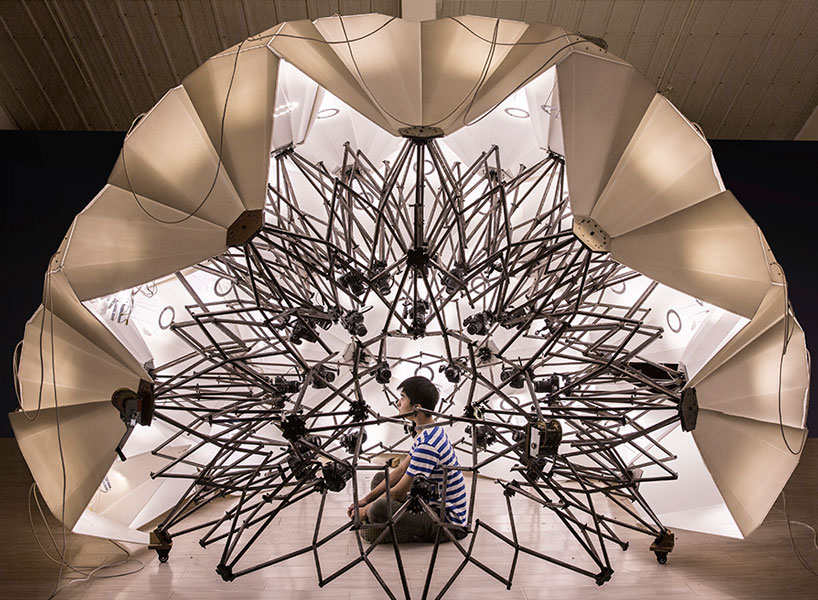 inspired by the work of chuck hoberman, the expandable structure ...