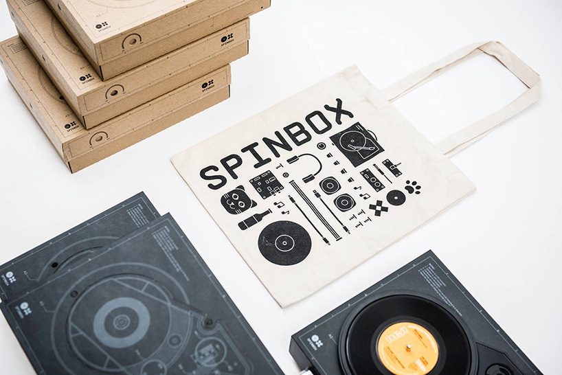 spinbox is the cardboard box turntable that you can build yourself