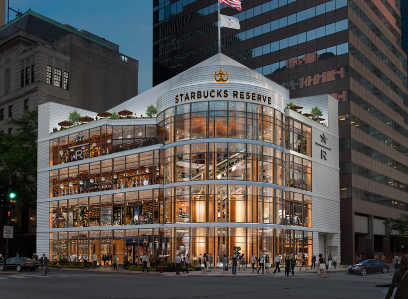 a four-storey, 43,000 square feet starbucks roastery will be opening on ...