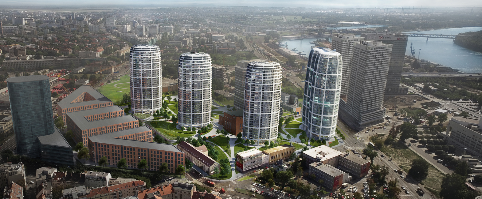 zaha hadid architects unveils sky park masterplan for bratislava