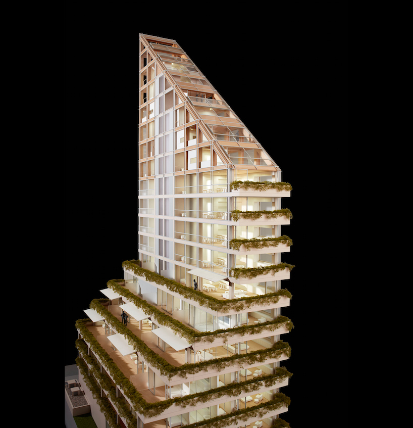 shigeru ban reveals plans for 'terrace house' residences in vancouver