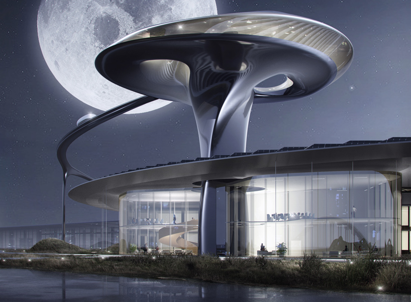 the centerpiece of the project is a user experience center, which rises ...