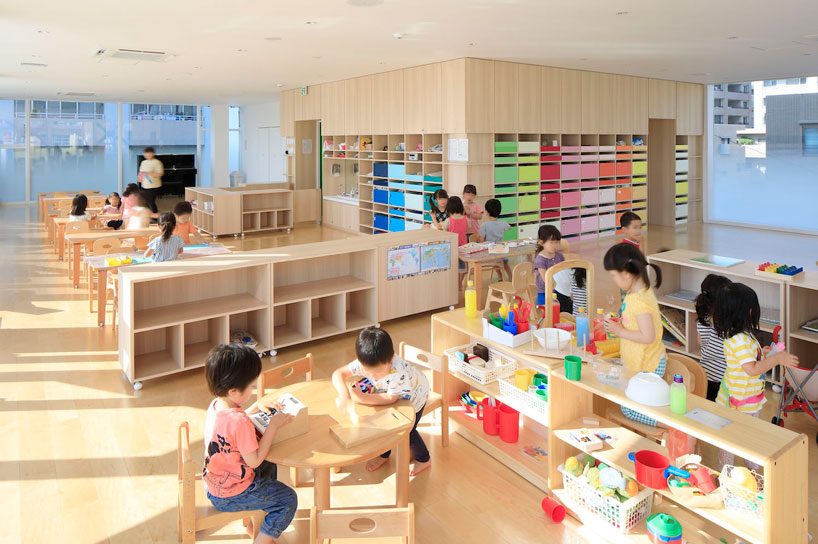 emmanuelle moureaux's kindergarten in japan uses shikiri to divide ...