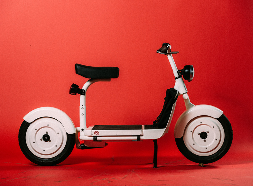 fido motors' electric scooter is a cute 2-wheeled vehicle that is ...