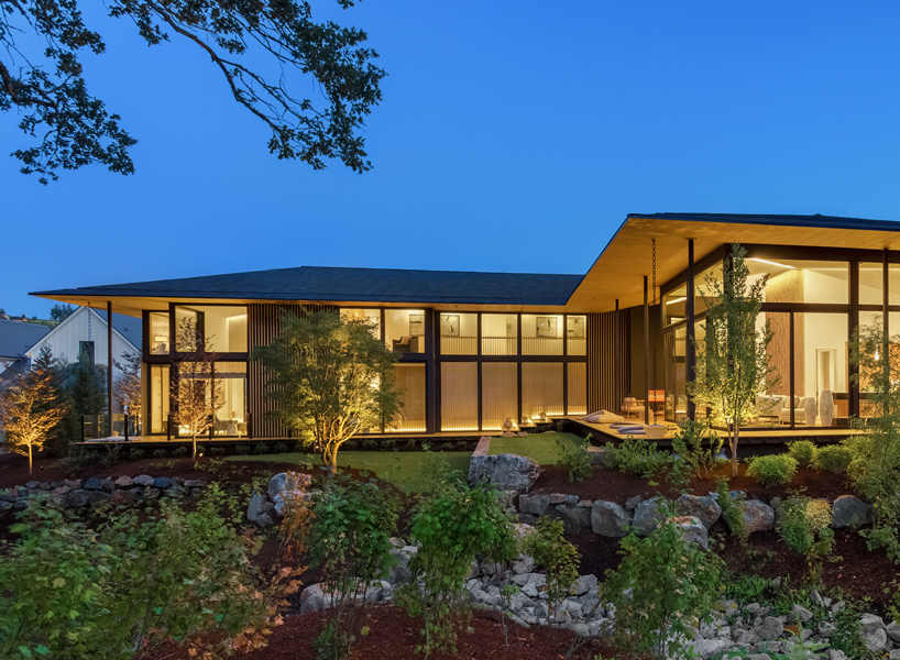 the scheme incorporates giant oak and sequoia trees, as well as a ...