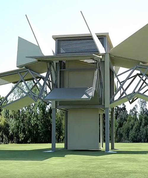 ten fold's houses unfold in eight minutes at the push of a button
