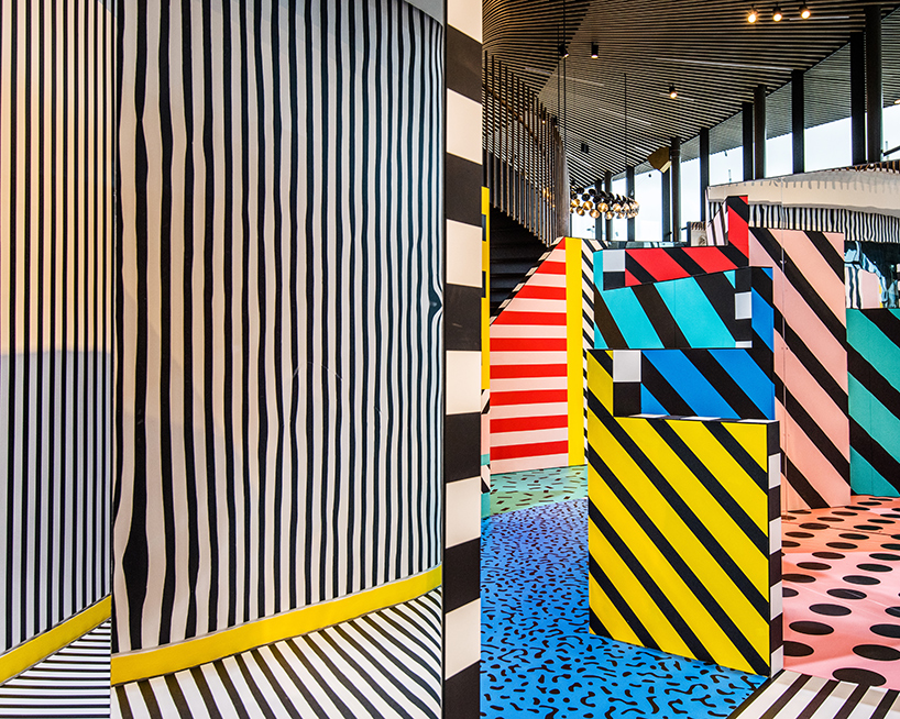 camille walala's psychedelic temple of wonder inside london's now gallery