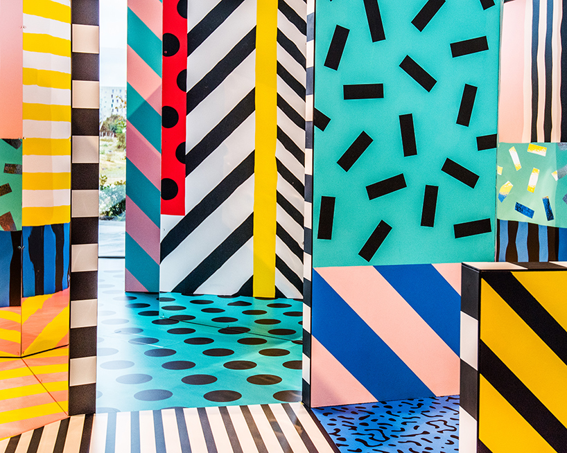 camille walala's psychedelic temple of wonder inside london's now gallery