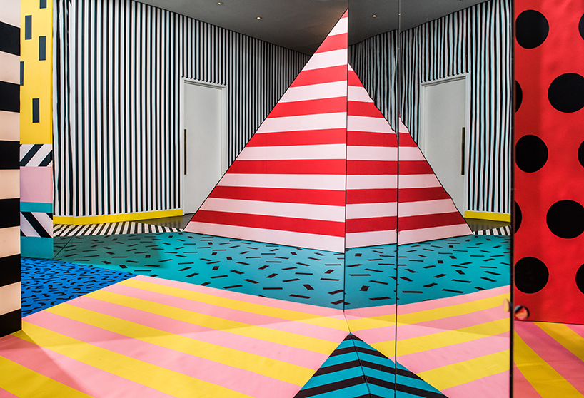 camille walala's psychedelic temple of wonder inside london's now gallery