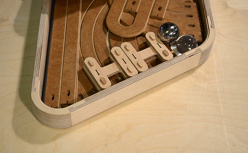 walter mason's modular and easy-to-assemble marble run kit