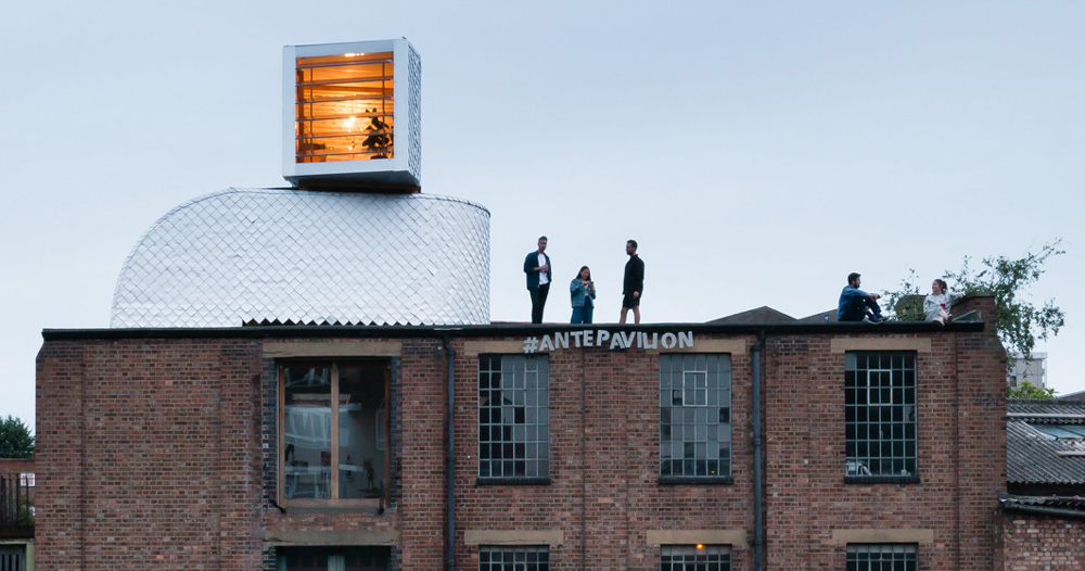 PUP architects erects 2017 antepavilion atop an east london warehouse