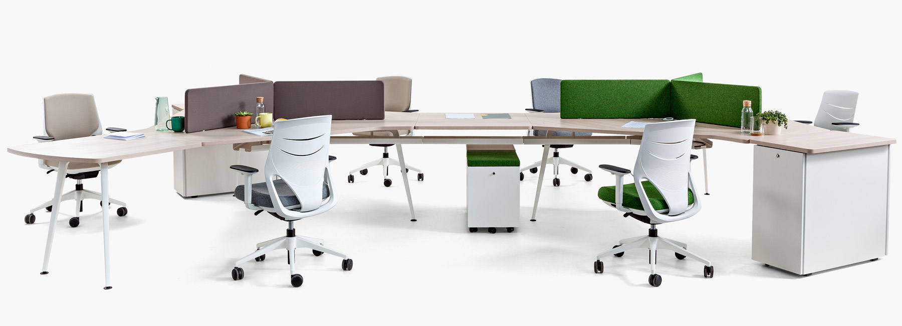 ACTIU twists the workspace with rhythm, freshness and flexibility