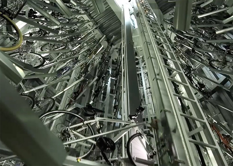 ECO cycle, an automated underground parking for bicycles in japan