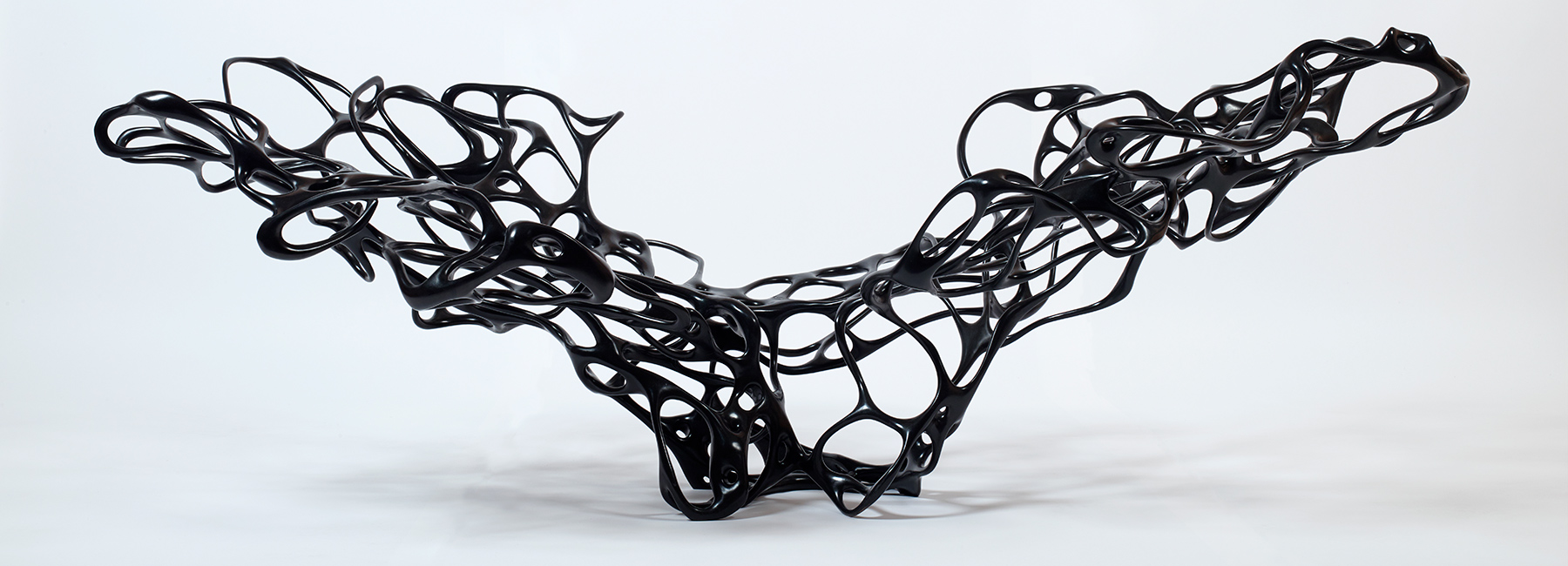mathias bengtsson creates biomorphic furniture for 'growth' exhibit