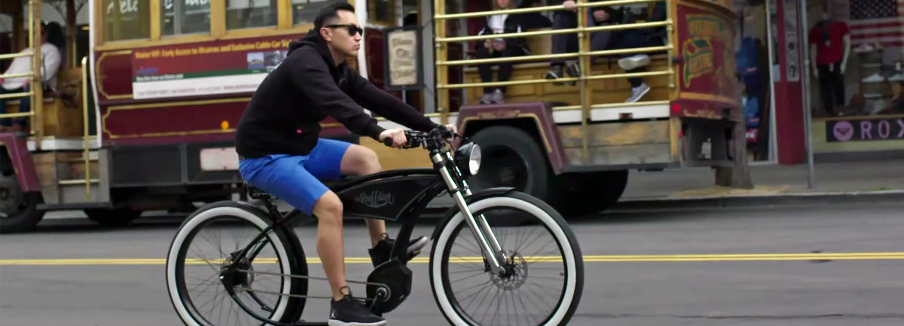 ruff cycles' ruffian electric bike echoes motorcycle style from 1900s