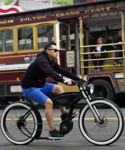 ruff cycles' ruffian electric bike echoes motorcycle style from 1900s