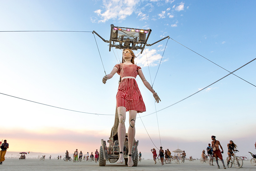 burning man art and architecture, up in flames
