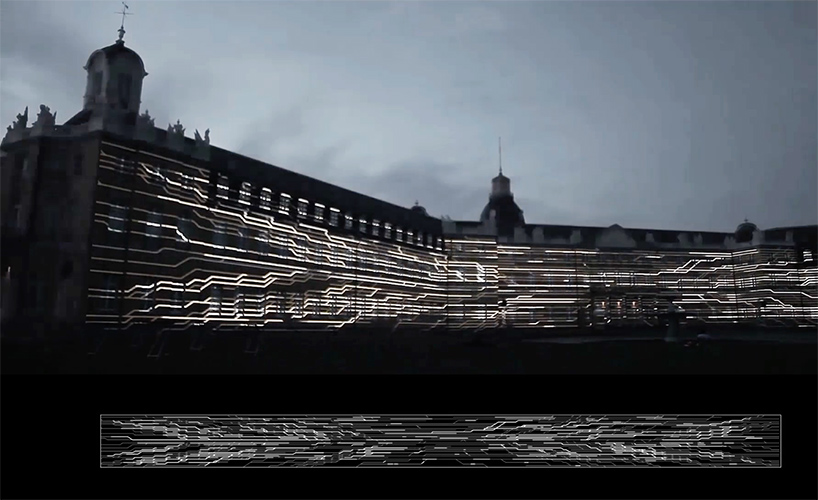 zaha hadid architects casts digital light mapping projection on a ...