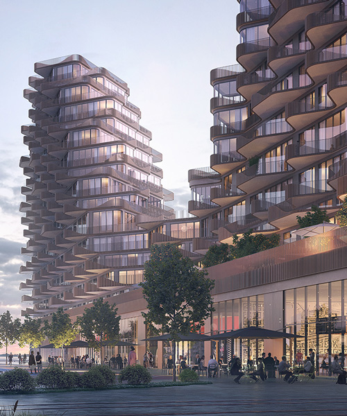 3XN wins competition to build 'the waves at bayside' in toronto