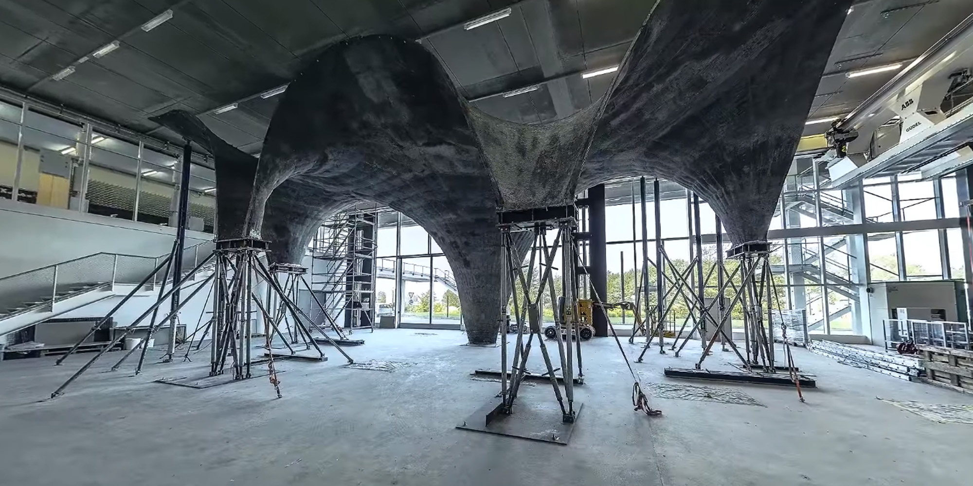 ETH zürich crafts ultra-thin curved concrete roof