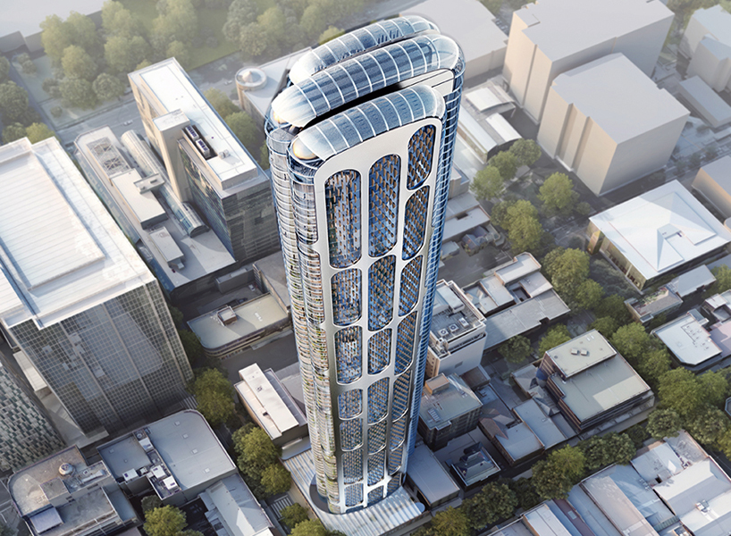 the 'one ninety seven' building is at the end of a diagonal pedestrian ...