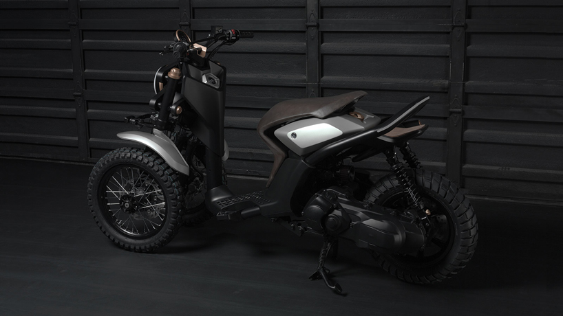 the yamaha 03GEN-X is a three-wheeled off-road scooter concept