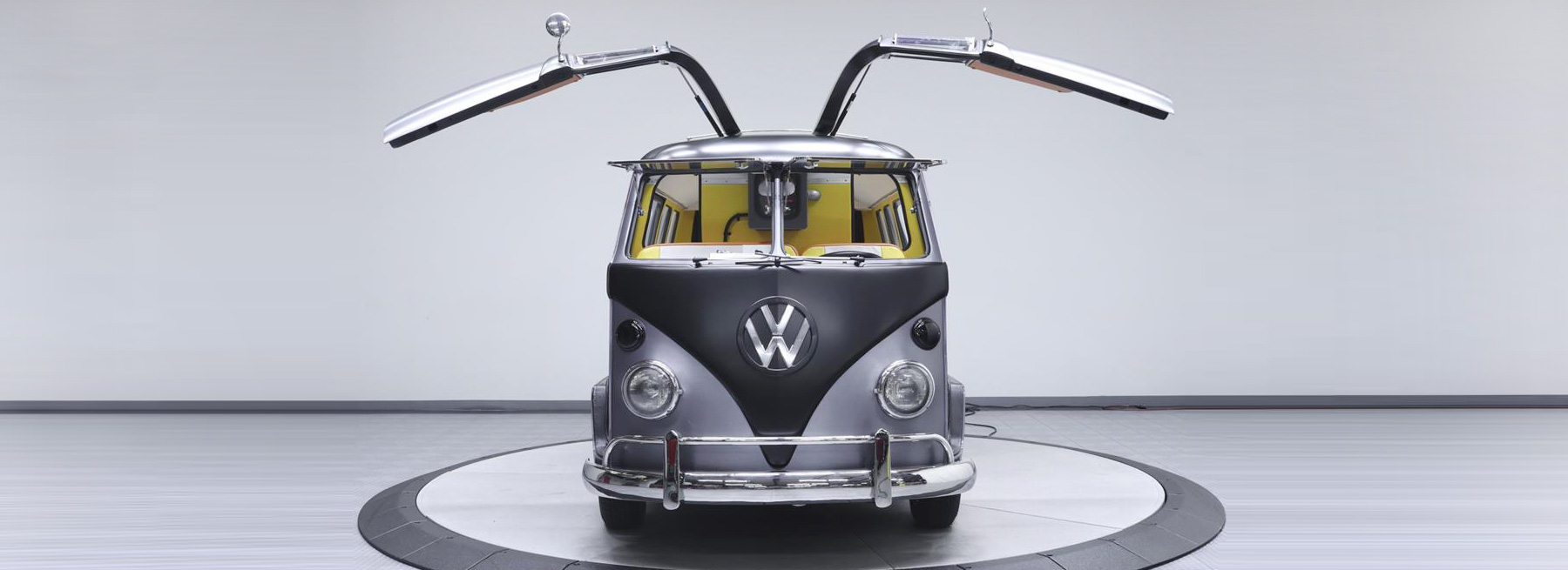 revamped 1967 volkswagen bus becomes 'back to the future' time machine