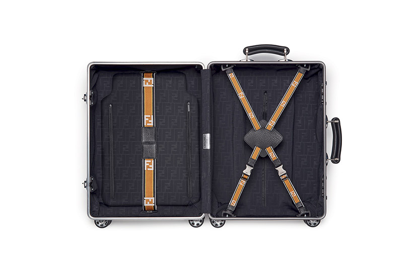 FENDI collaborates with RIMOWA on new aluminum suitcase