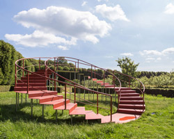 artificial architecture creates translucent, flexible staircase made of ...