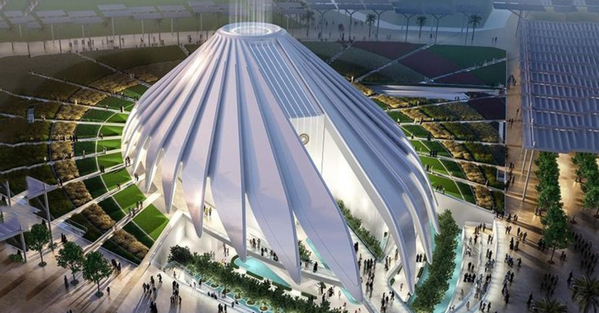 santiago calatrava's UAE pavilion for dubai expo 2020 breaks ground