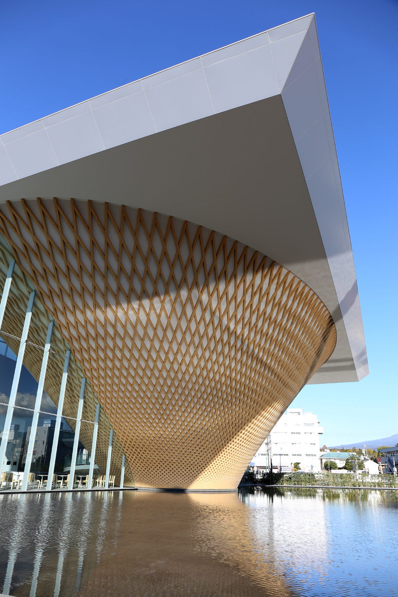 shigeru ban-designed mt. fuji world heritage center opens in japan