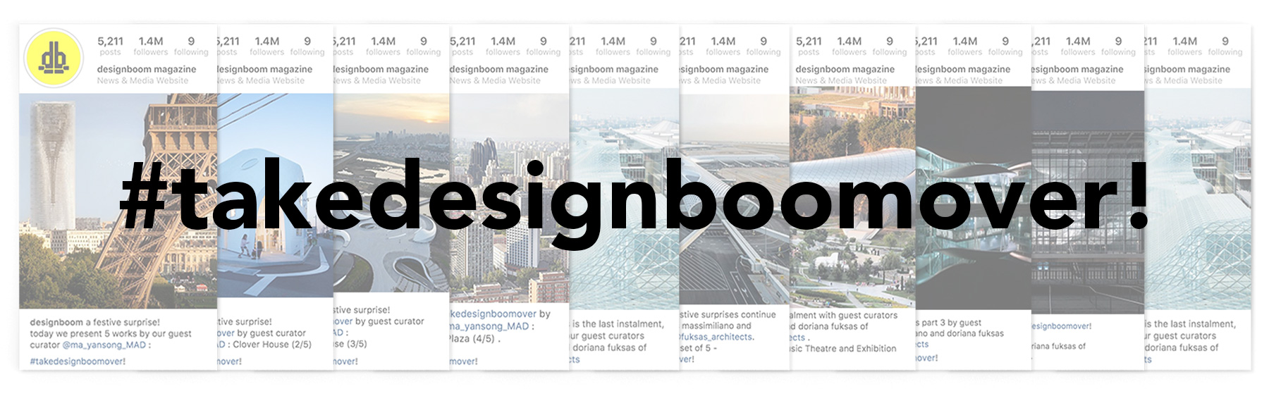 takedesignboomover! – architects guest curate designboom's instagram