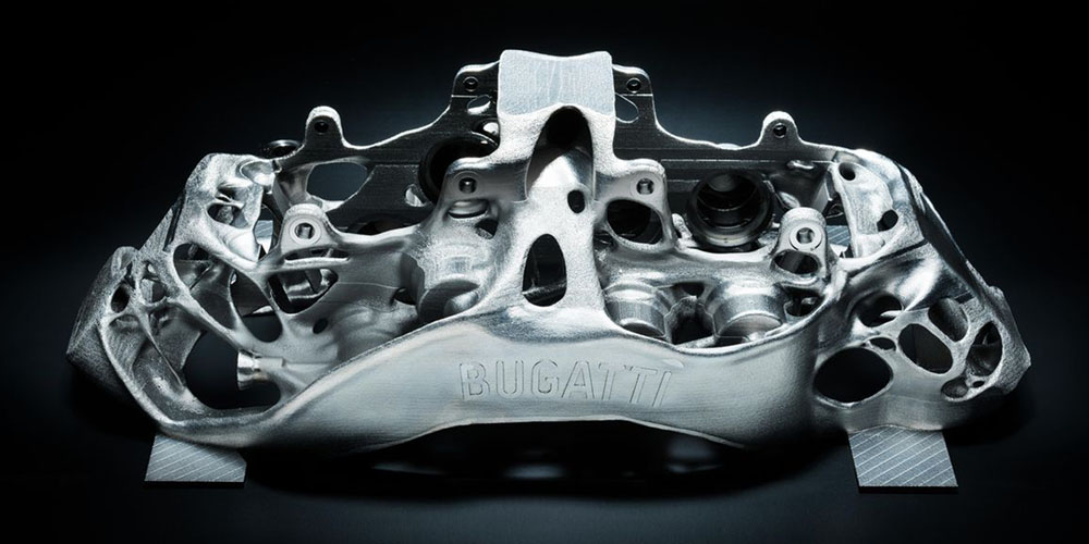 bugatti develops world's largest functional 3D printed titanium brake ...