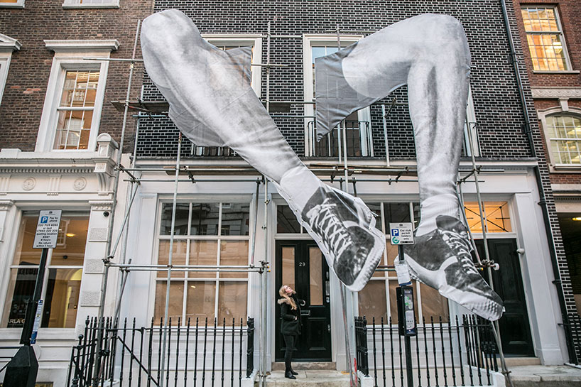 JR's jumping giants inaugurate new gallery space in london